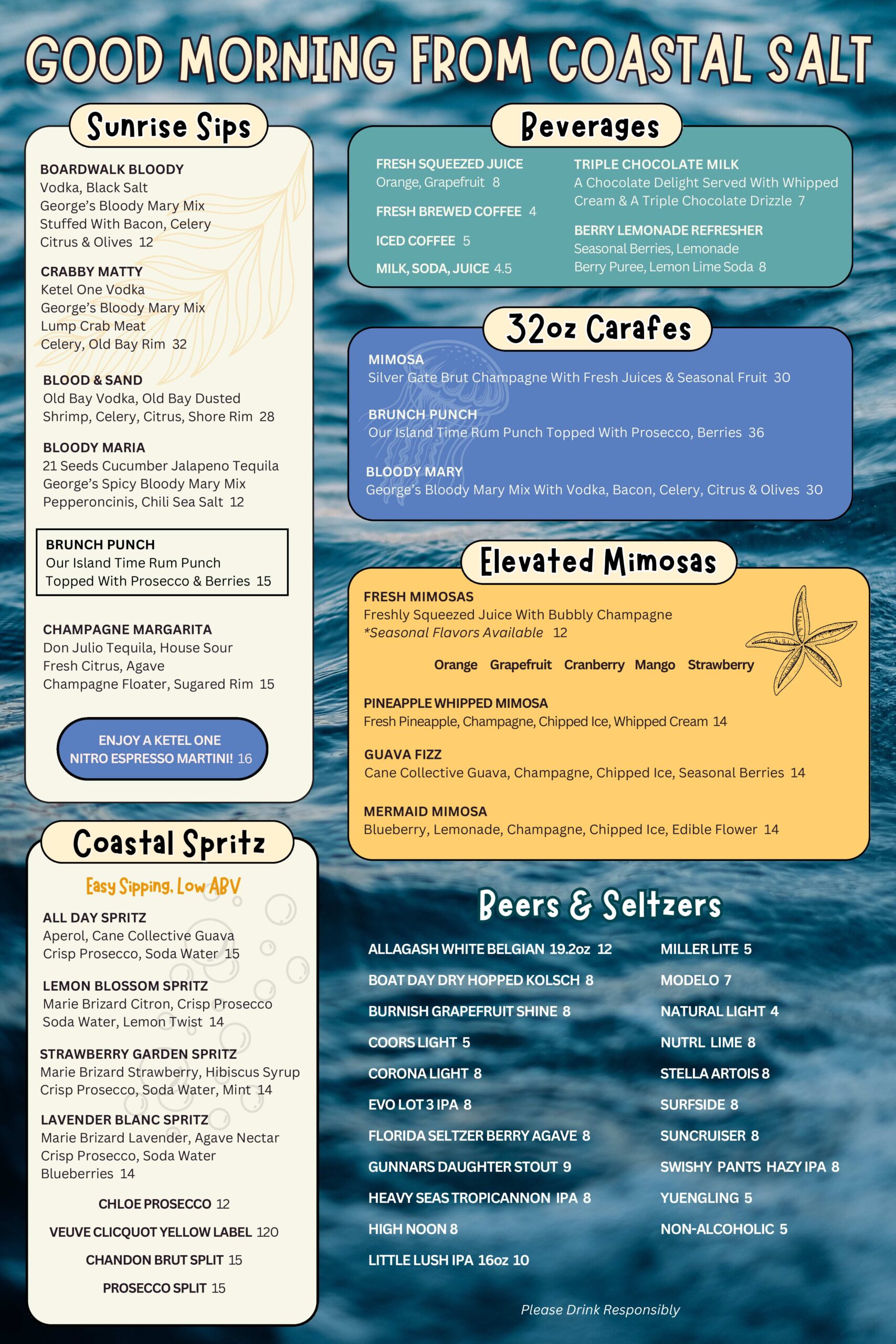 Coastal Salt Menu | Ocean City MD Boardwalk Restaurants