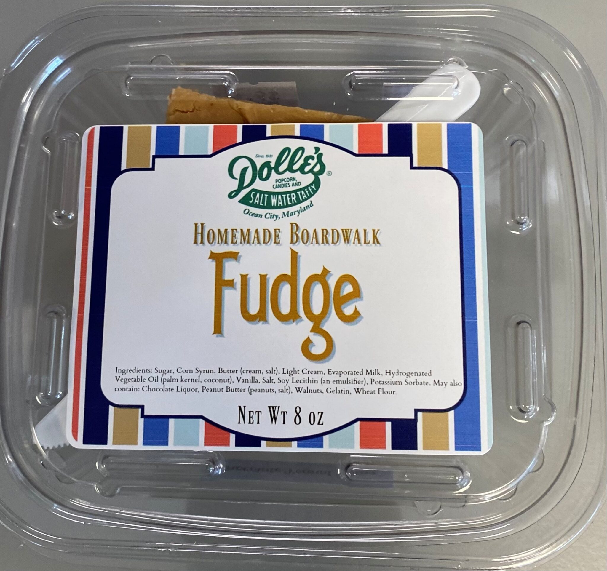1/2 lb Fudge Container | Dolle's Candyland | Ocean City, MD