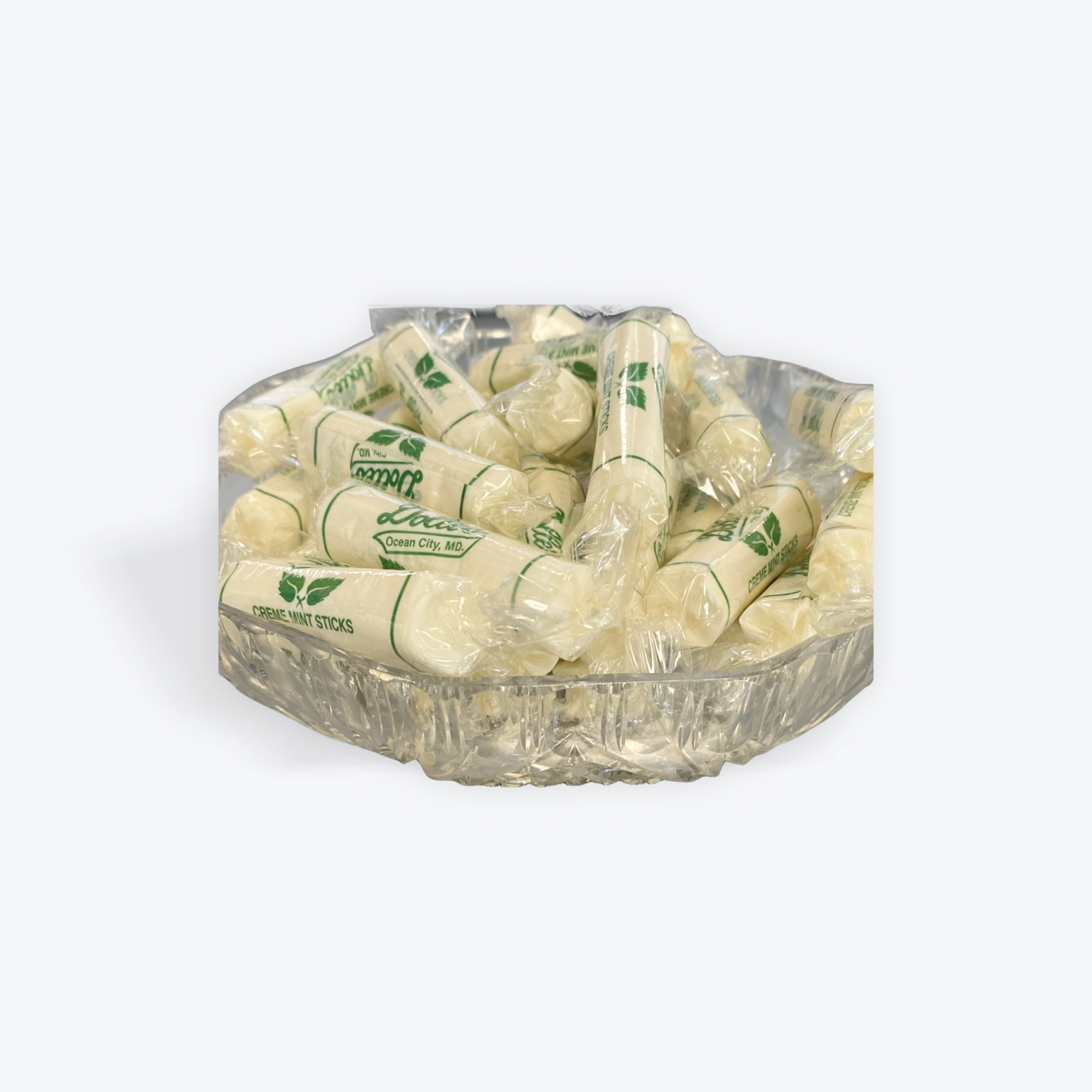 1 lb of Creamy Mellow Mint Sticks | Dolle's Candyland | Ocean City, MD