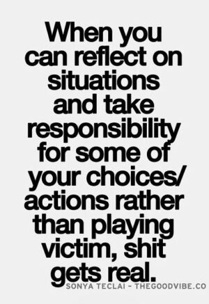 How NOT to Think Like a Victim