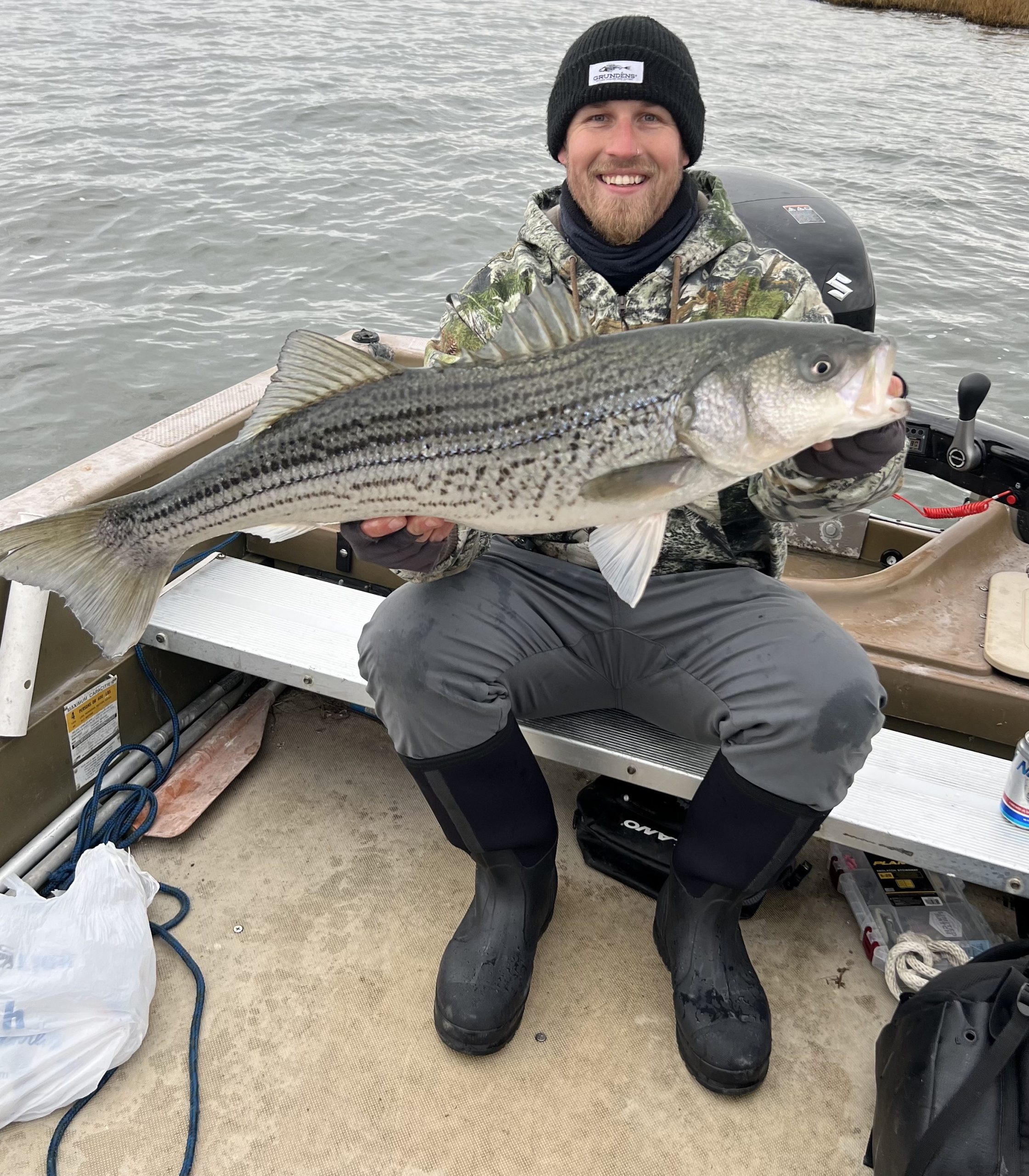 Keeper Rockfish at the Route 90 Bridge?!?! - Ocean City MD Fishing