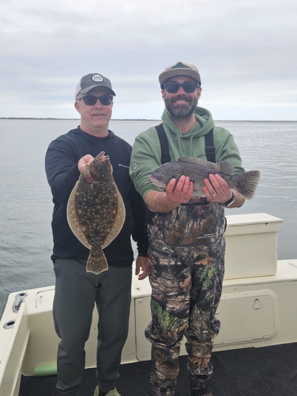 Flounder, Tautog and Some Big Striped Bass - Ocean City MD Fishing