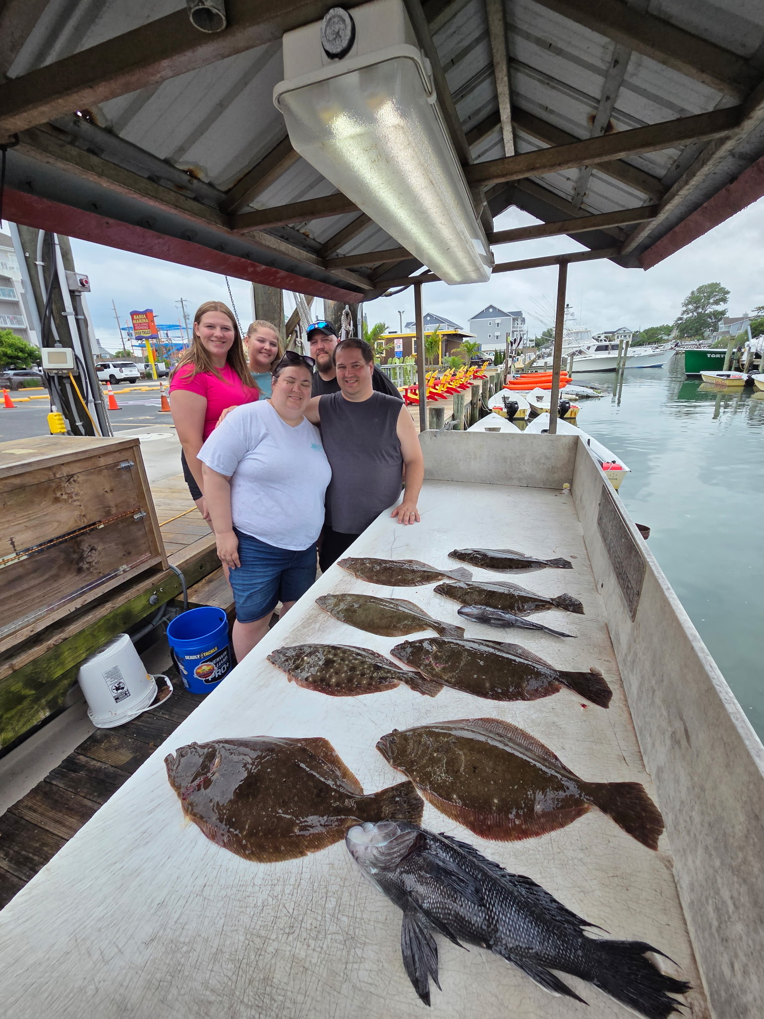 Sheepshead and Flounder in the Rain - Ocean City MD Fishing