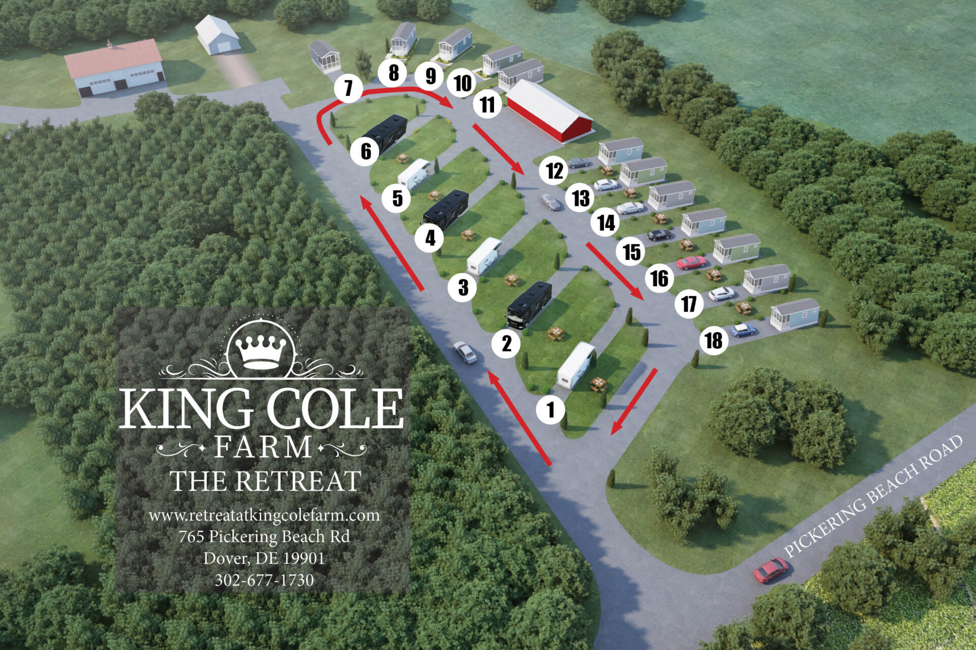 The Retreat at King Cole Farm | Dover, DE Places to Stay
