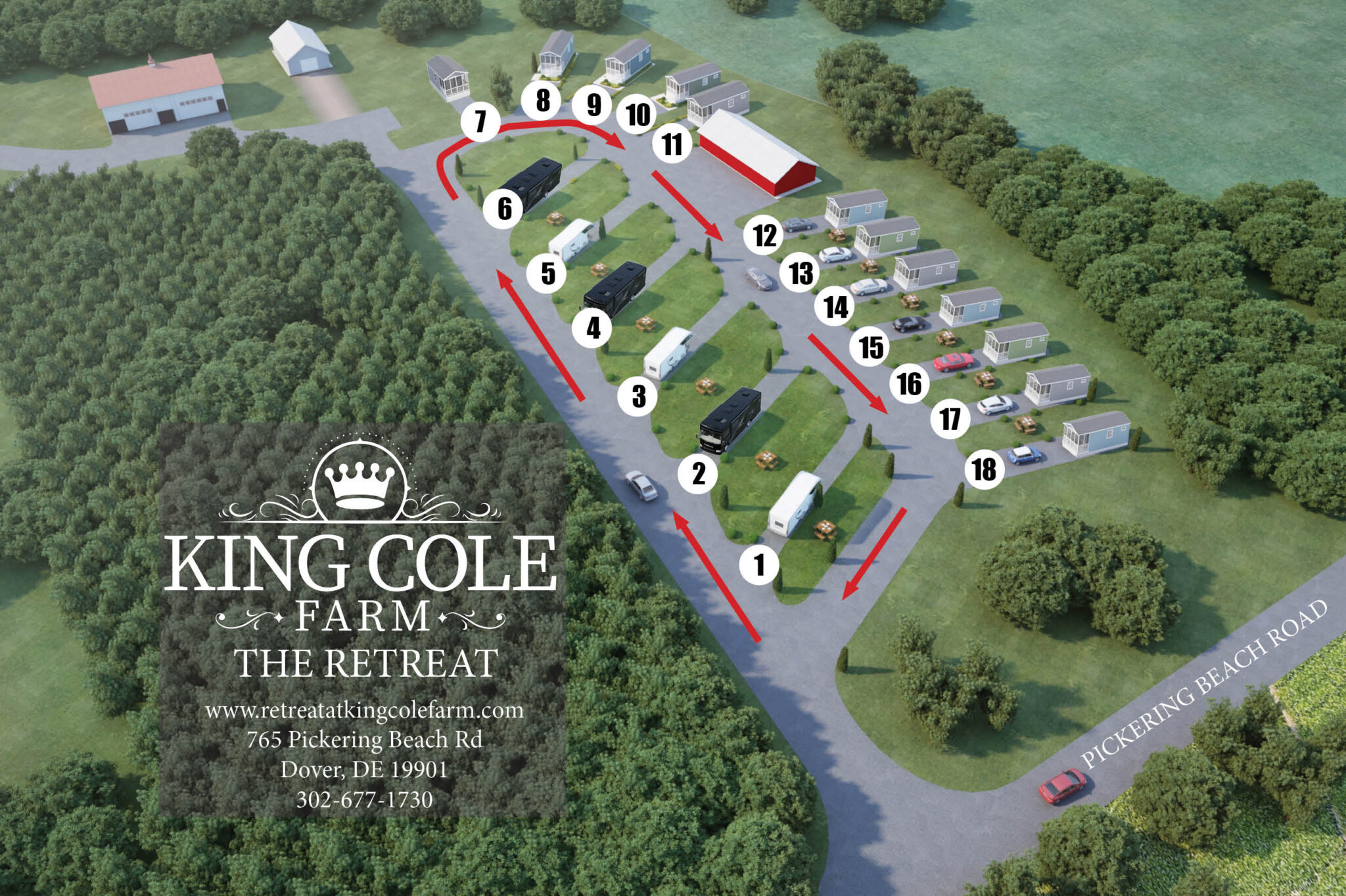 The Retreat at King Cole Farm | Dover, DE Places to Stay