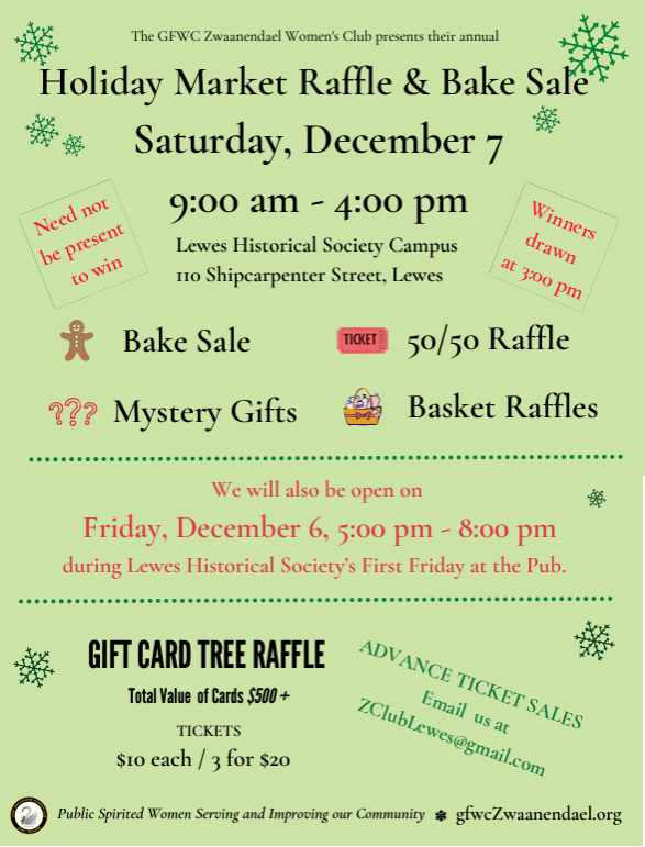 Holiday Market Raffle & Bake Sale | Lewes Chamber of Commerce