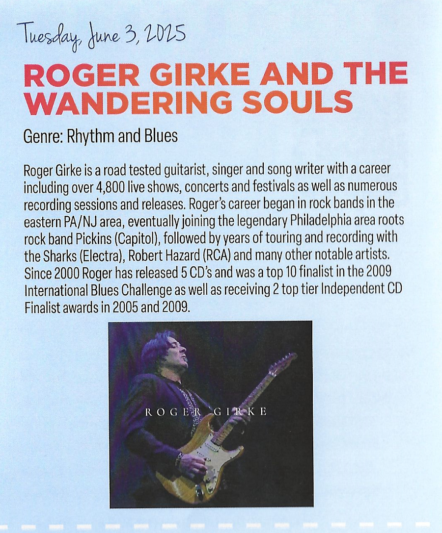 Lewes Stango Park Summer Concert Series featuring Roger Girke and the ...